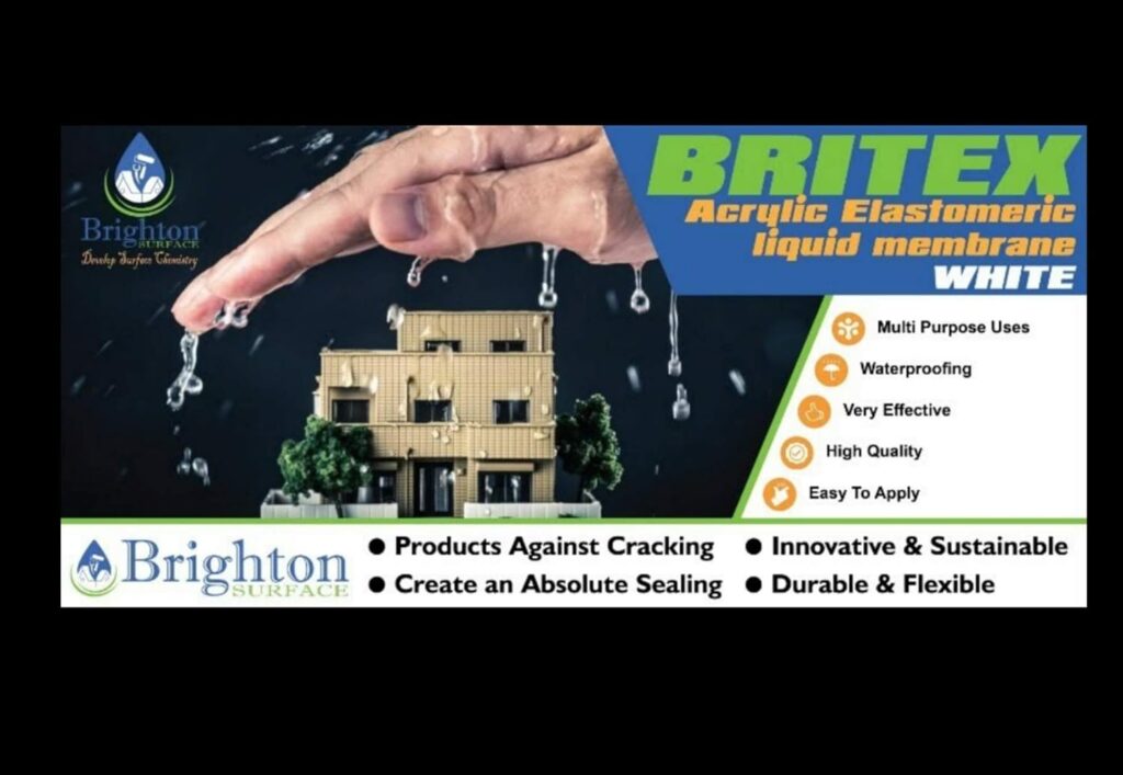Brighton Britex Surface Waterproofing White Coating Membrane – 20kg